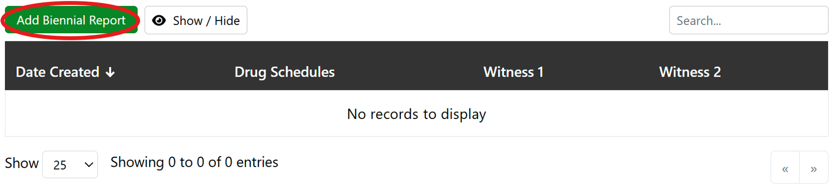 DEA Biennial Controlled Substance Inventory Form